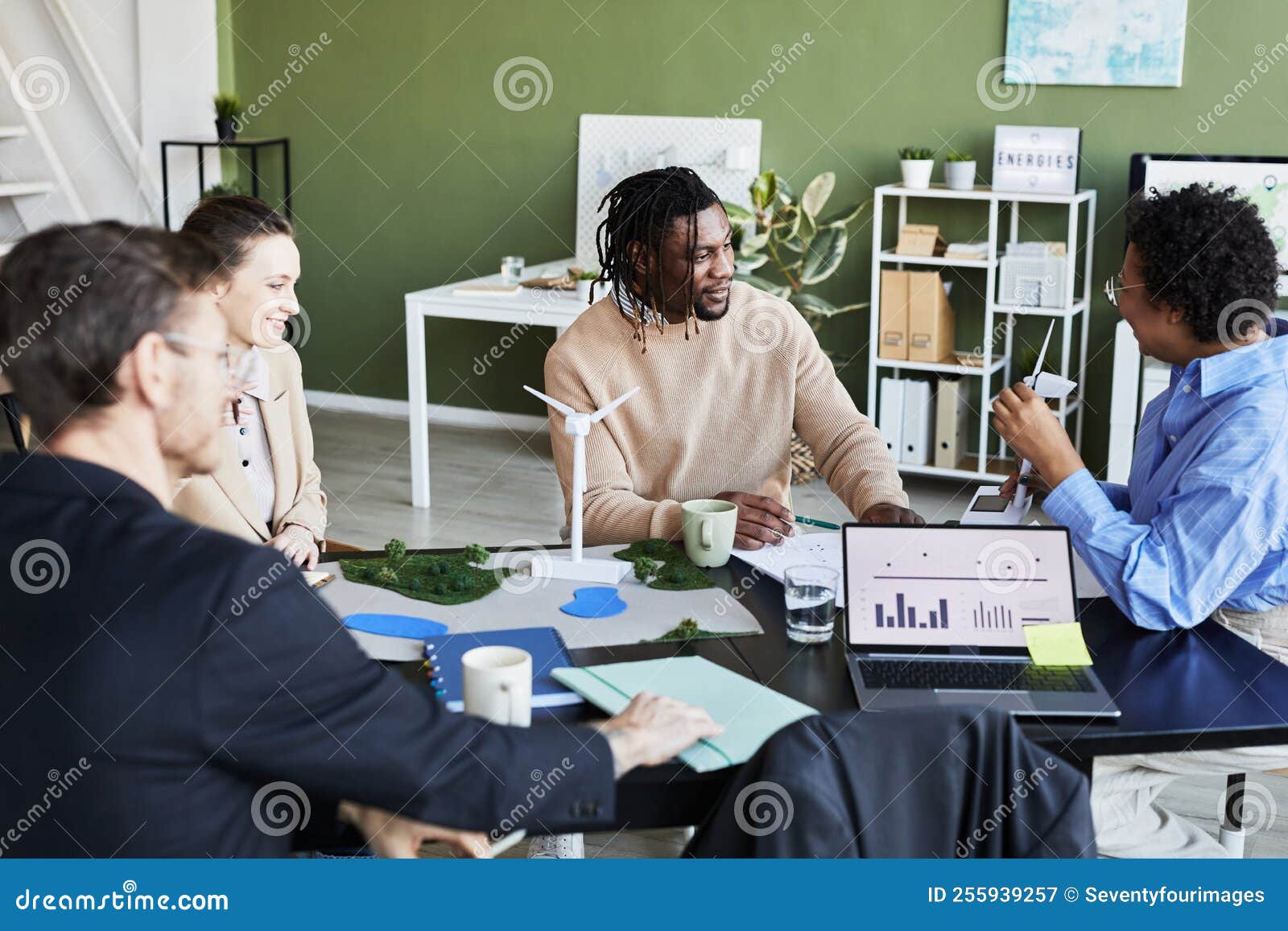 Group of Engineers Discussing Project at Meeting Stock Image - Image of ...