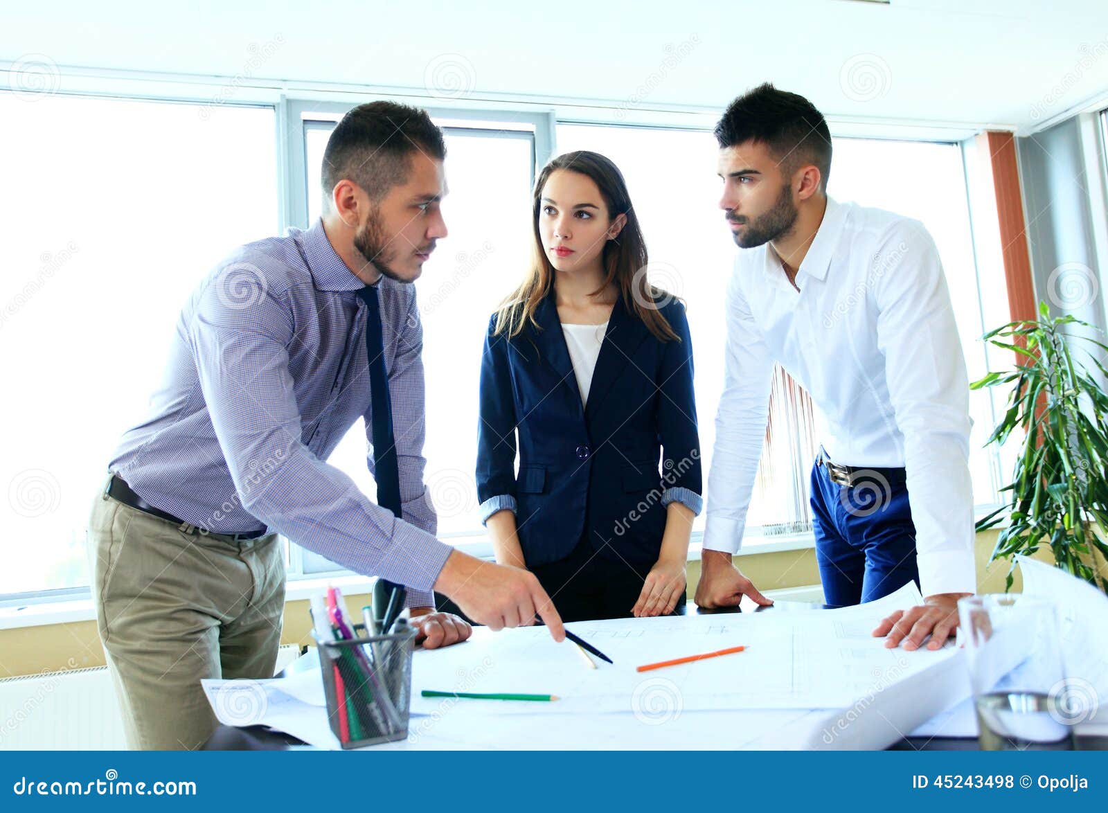 Group of Engineers Planning for New Project Stock Photo - Image of ...