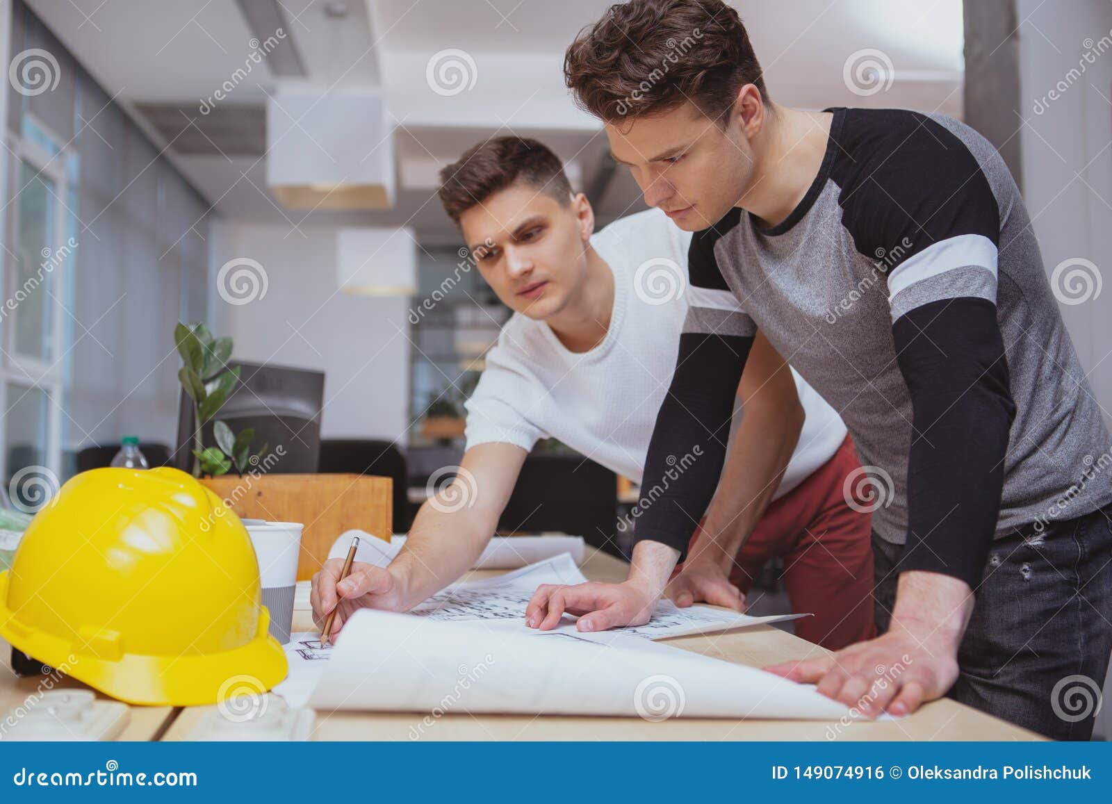 Group of Engineers Working Together at the Office Stock Photo - Image ...