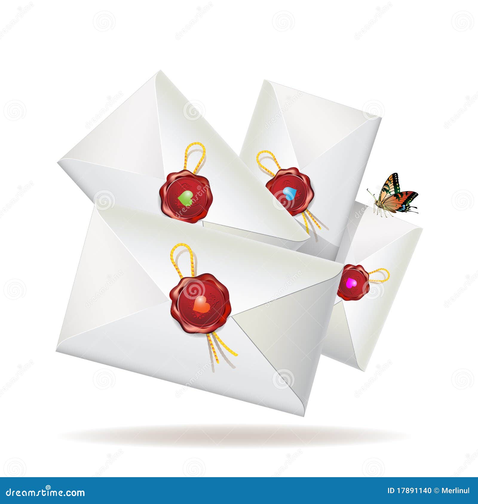 Butterfly Envelopes Stock Illustrations – 40 Butterfly Envelopes Stock ...