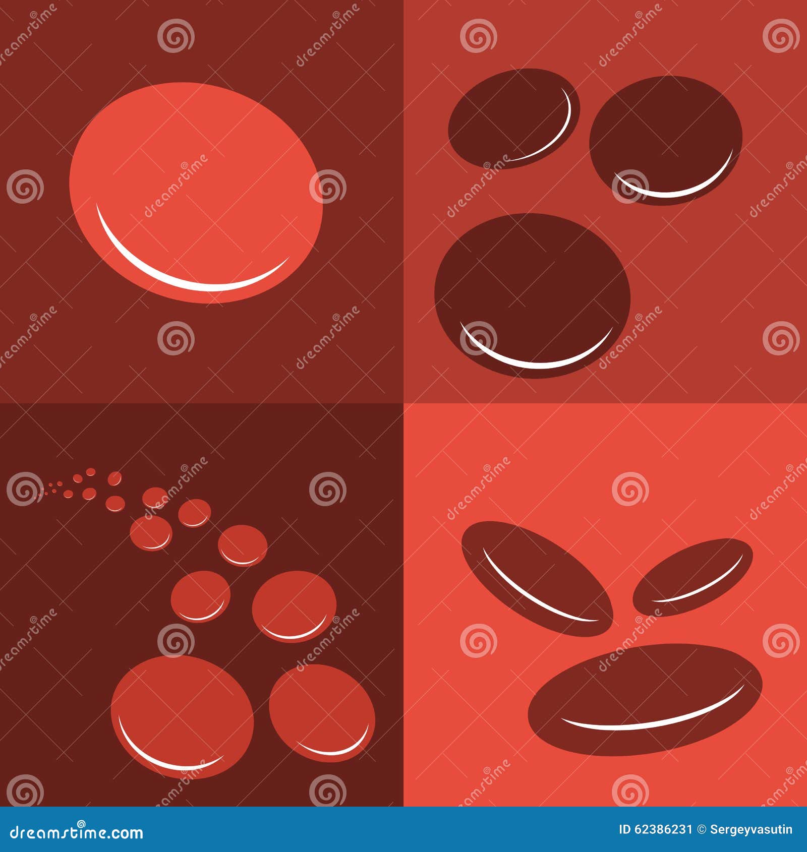 Group Erythrocytes Corpuscles Icon. Stock Vector - Illustration of ...