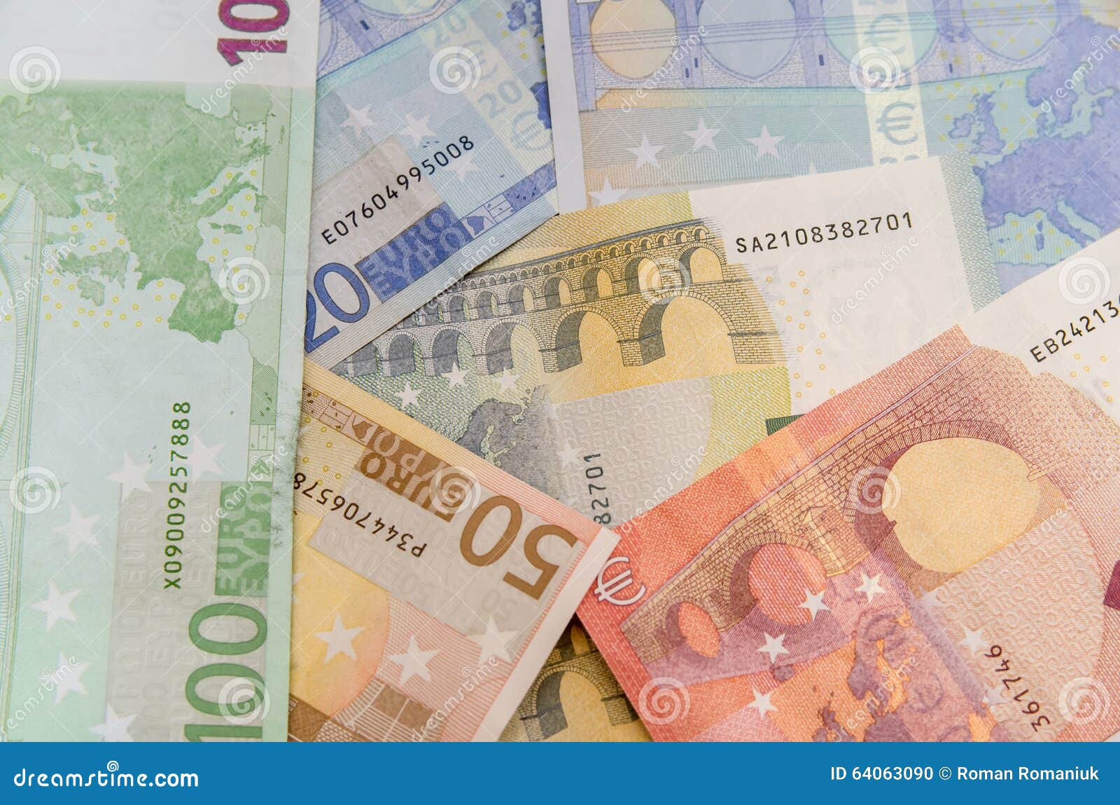 Group euro banknotes stock photo. Image of europe, paper - 64063090