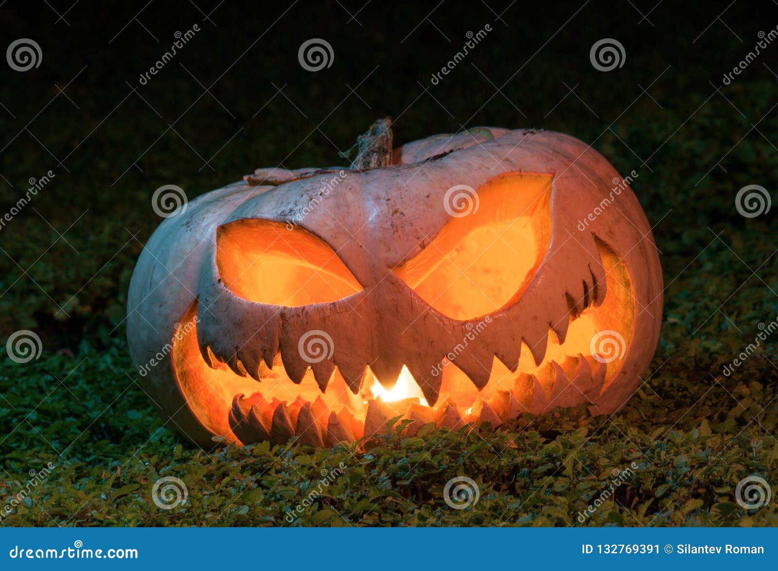Group of evil pumpkins stock image. Image of grinning - 132769391