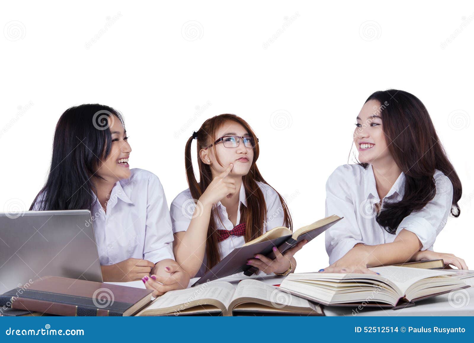 Group of Excited Students Learning Together Stock Photo - Image of ...