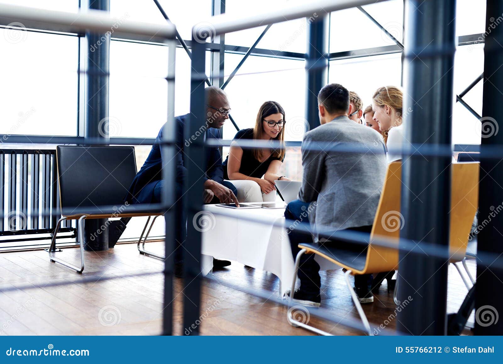 Group of Executives Sitting Together and Working Stock Photo - Image of ...