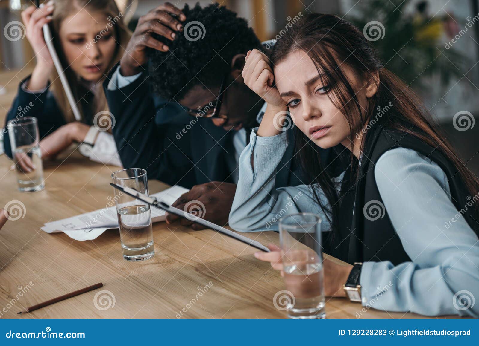 Group of Exhausted Zombie Like Businesspeople Sitting Stock Image ... Group of Exhausted Zombie Like Businesspeople Sitting Stock Image ...