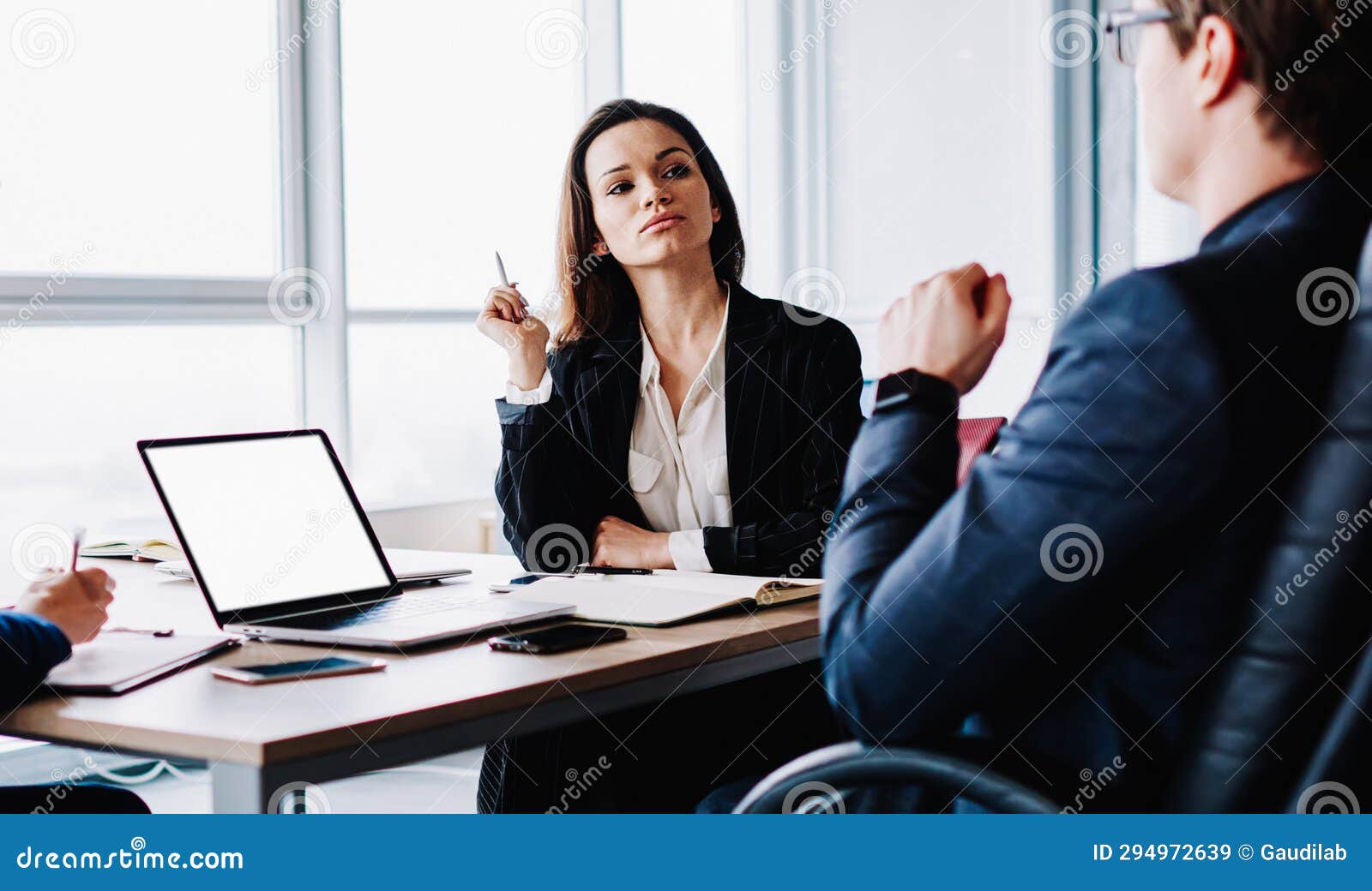 Group of Experiences Office Workers Discussing Ideas for Project ...