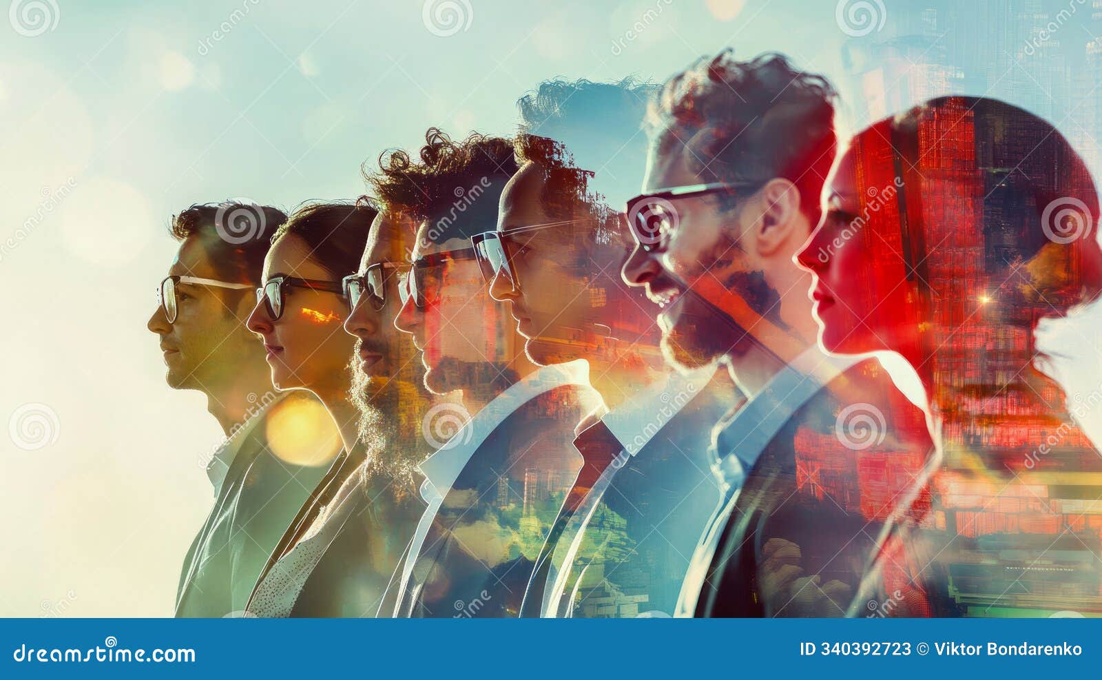 Group of Experts. Silhouette of Business Persons. Stock Image - Image ...