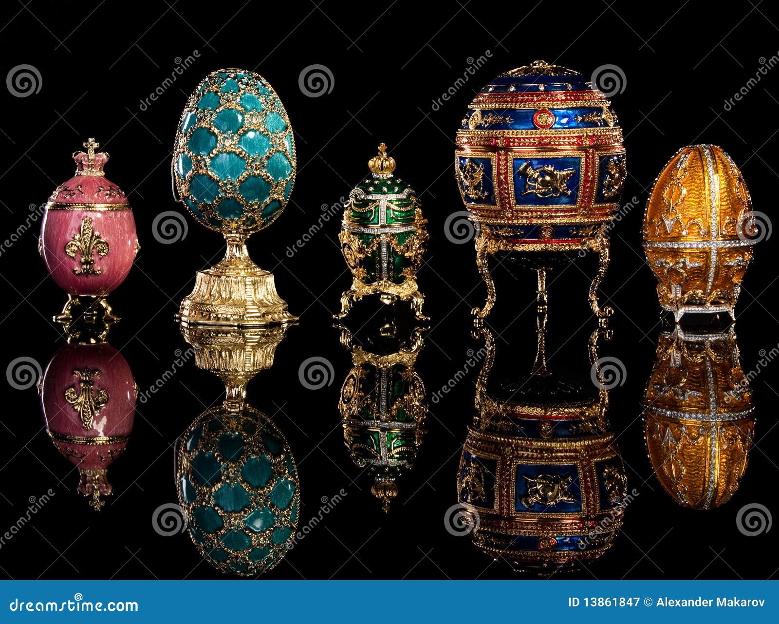 Group Faberge eggs. stock image. Image of faberge, holiday - 13861847