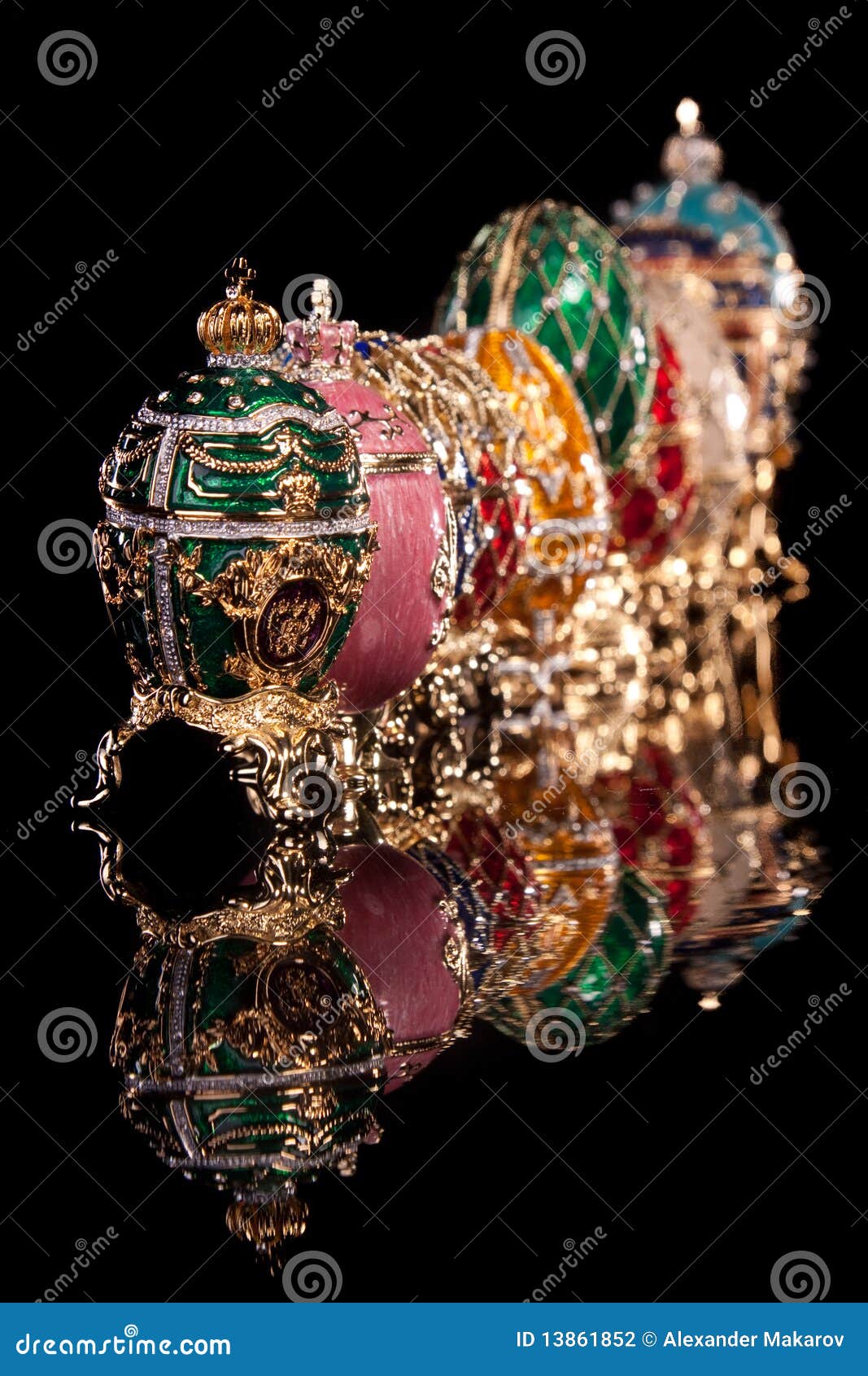 Group Faberge eggs. stock photo. Image of diamond, jewel - 13861852