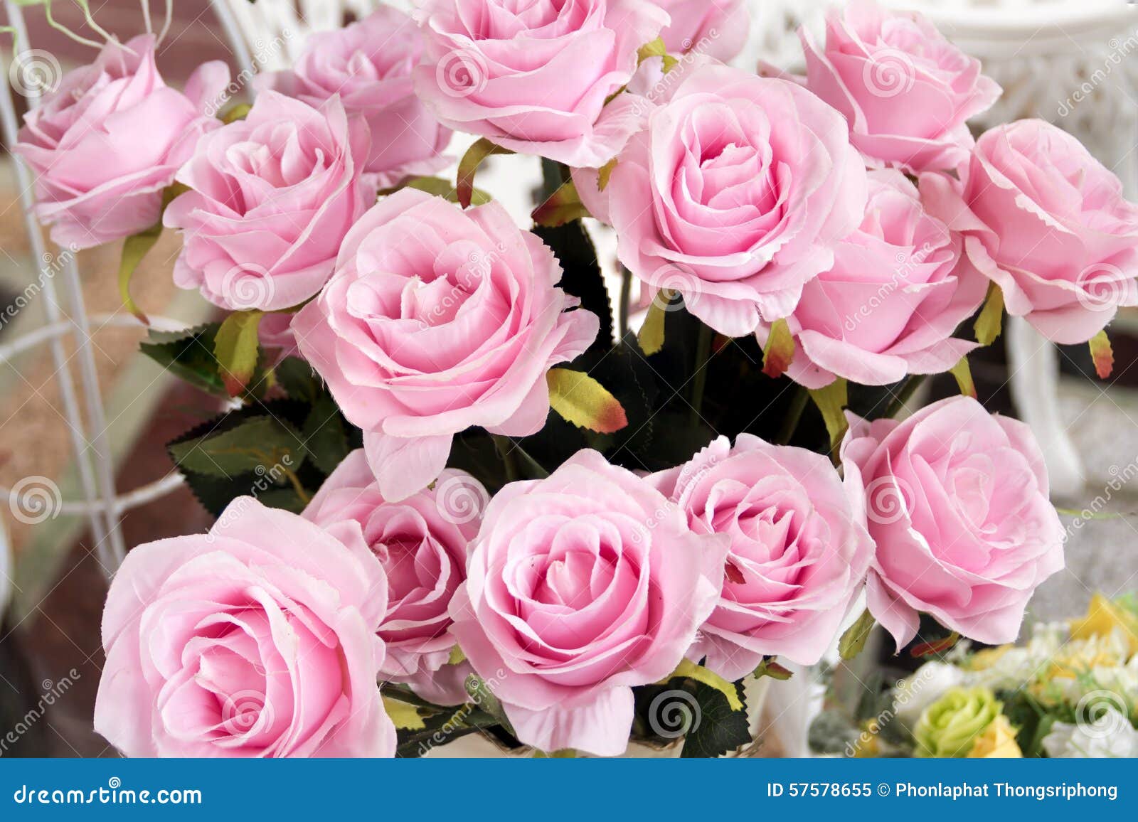 Group of Fabric Rose Flower Stock Image - Image of bunch, love: 57578655