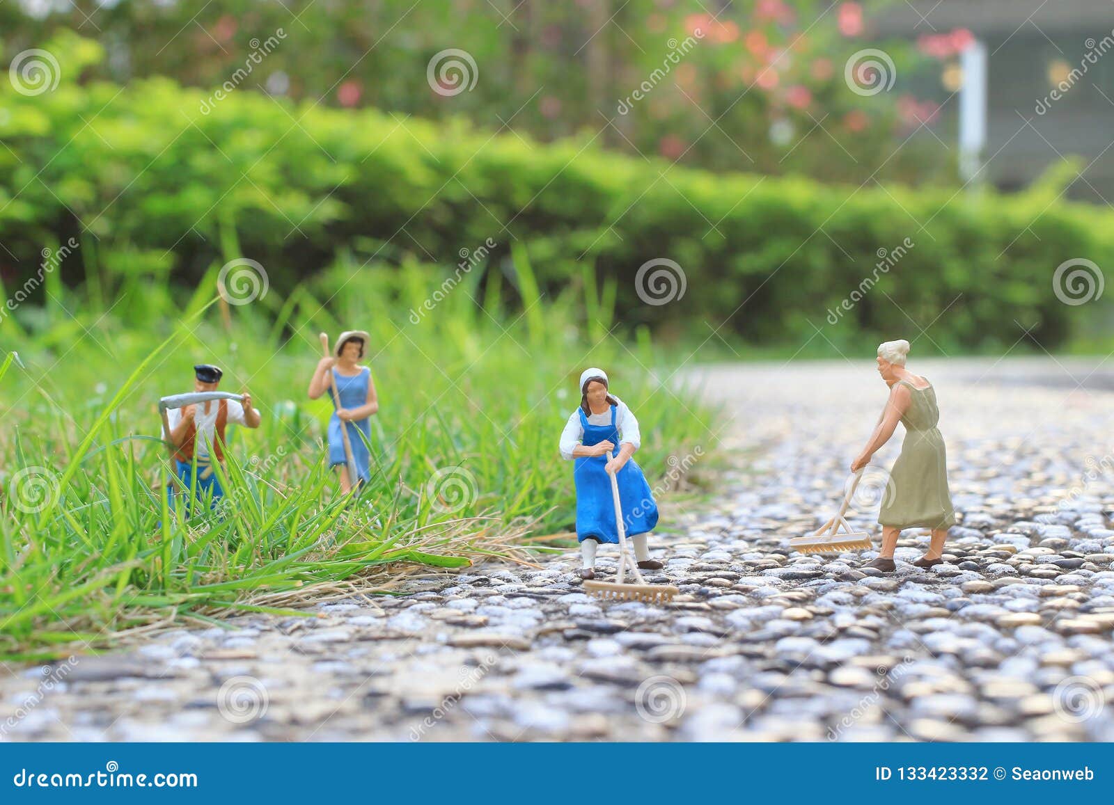 A Group of Farmer Figure at Outdoor Stock Photo - Image of female ...