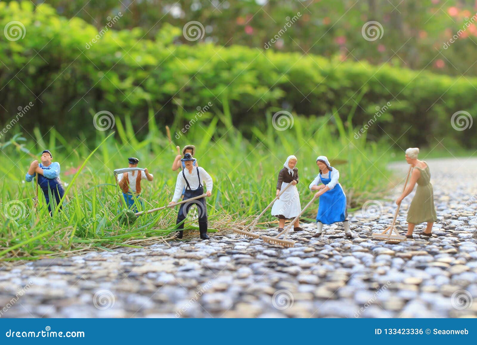 A Group of Farmer Figure at Outdoor Stock Photo - Image of person ...