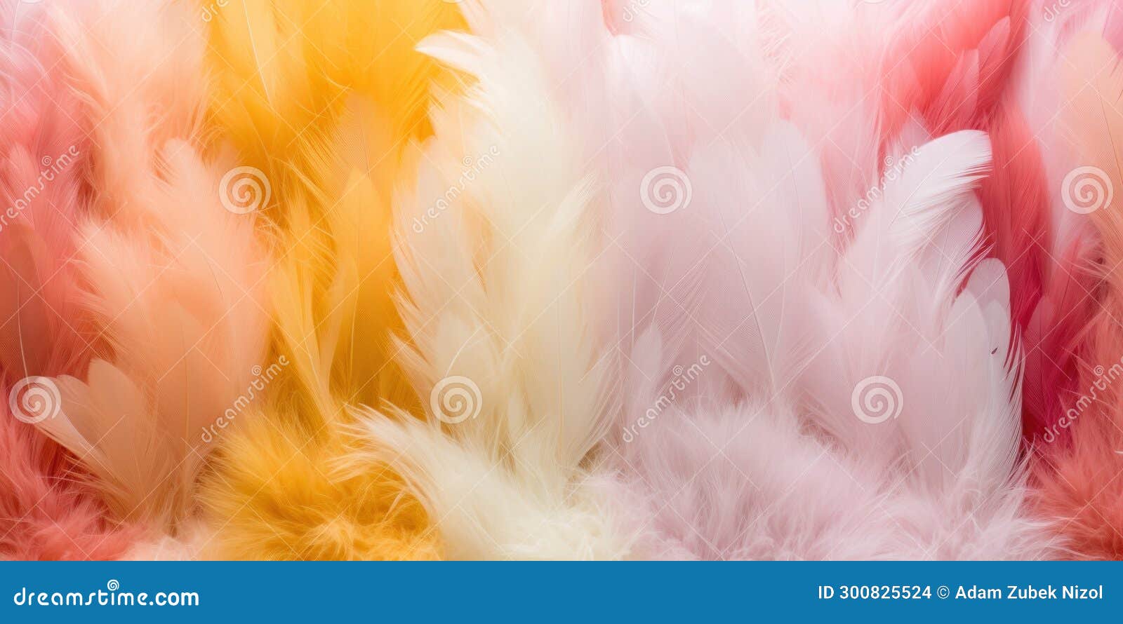 A Group of Feathers in Different Colors Stock Illustration ...