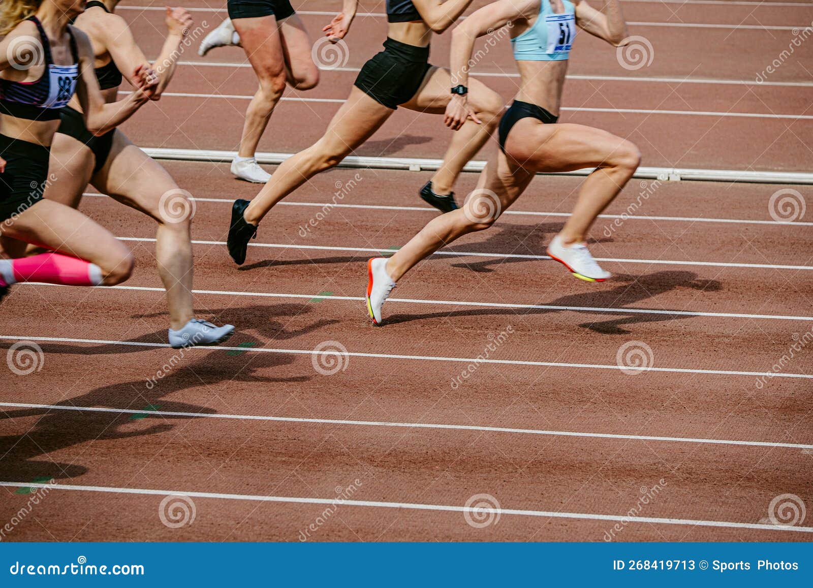 Group Female Athletes Runners Run Editorial Stock Photo - Image of ...