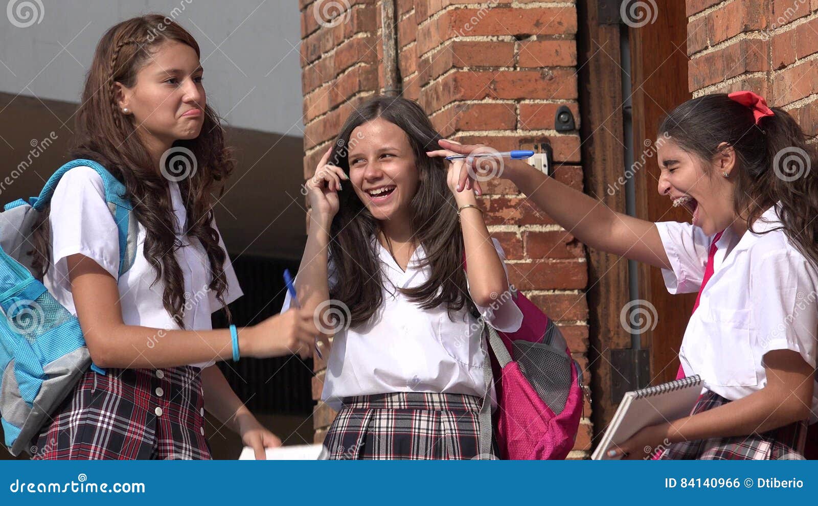 School Kids Having Fun stock photo. Image of group, female - 84140966