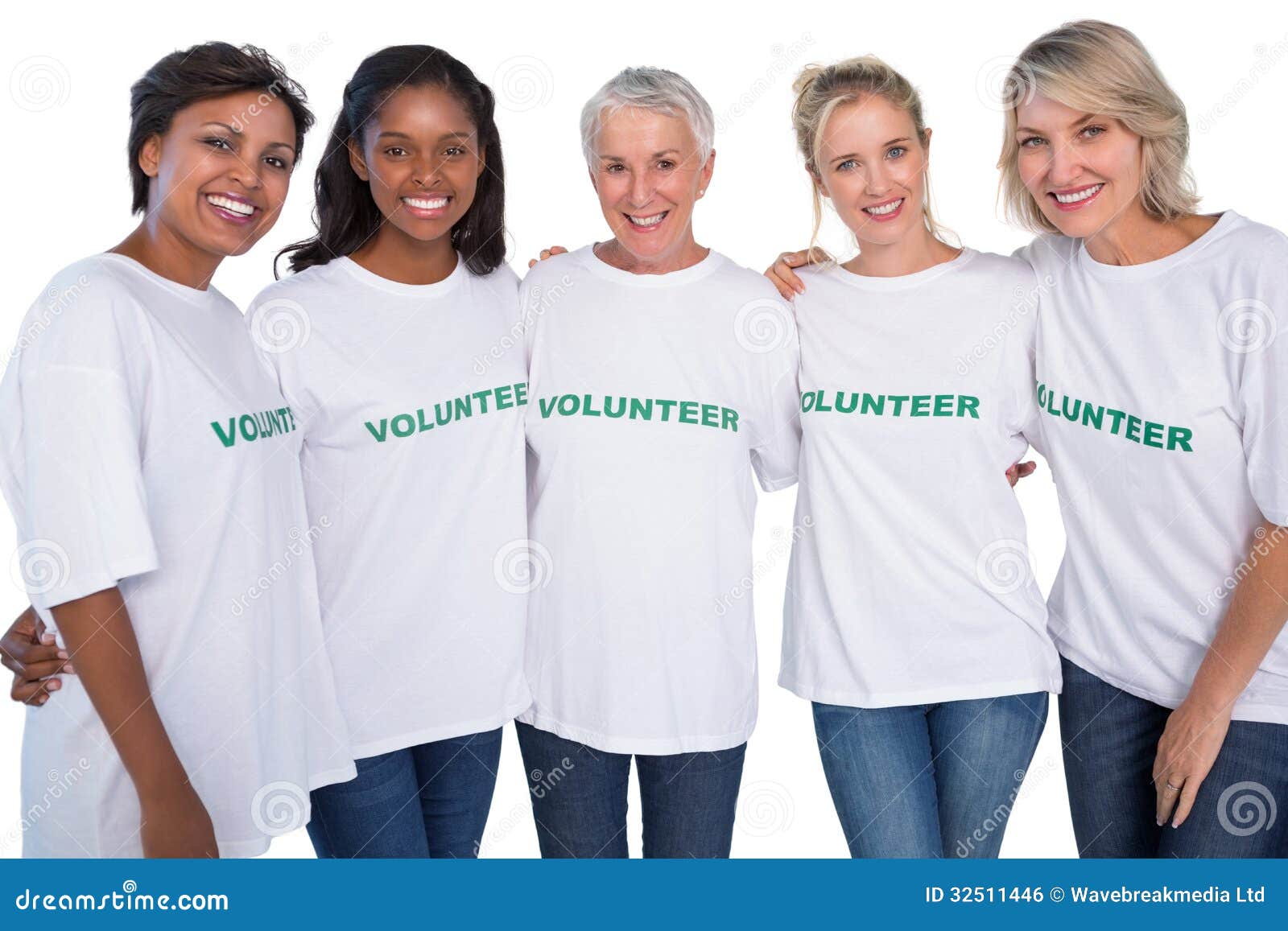 Group Of Female Volunteers Smiling At Camera Stock Photo - Image: 32511446