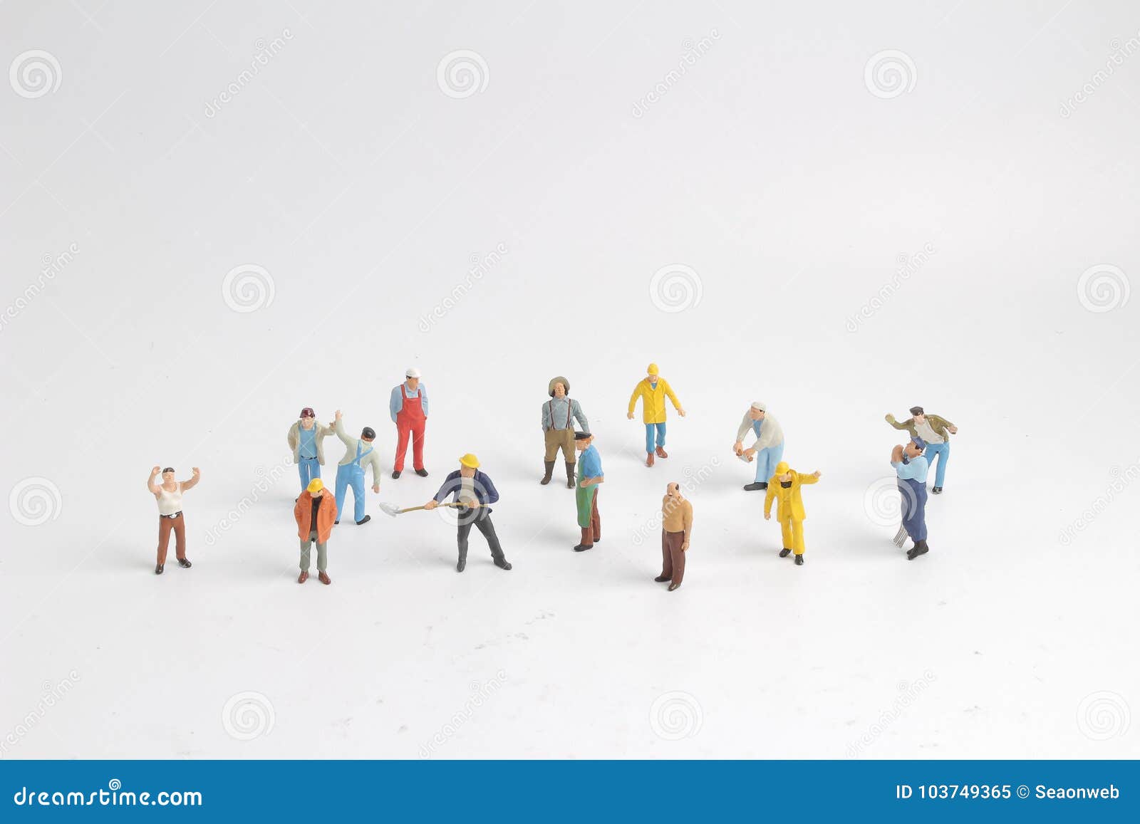 The Figure of the Blue Collar Worker Stock Image - Image of businessman ...