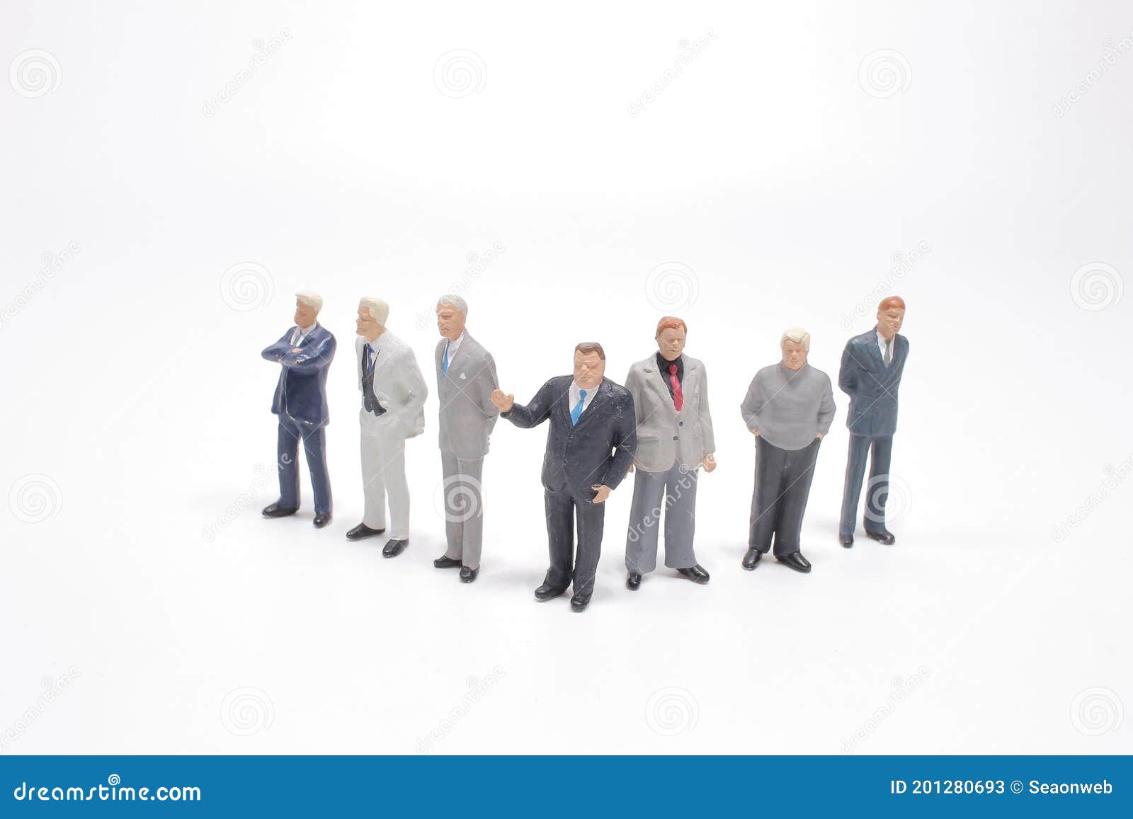 A Group of the Figure Business Team Stock Image - Image of discuss ...