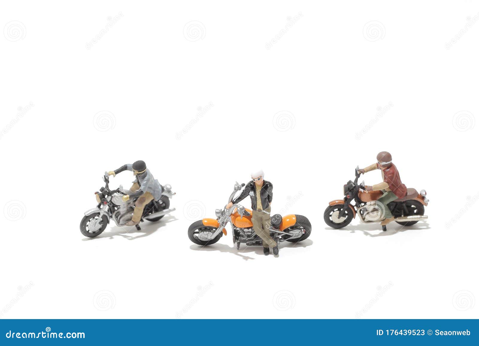 The Group of Figure Ride the Motorcycle Stock Image - Image of figure ...