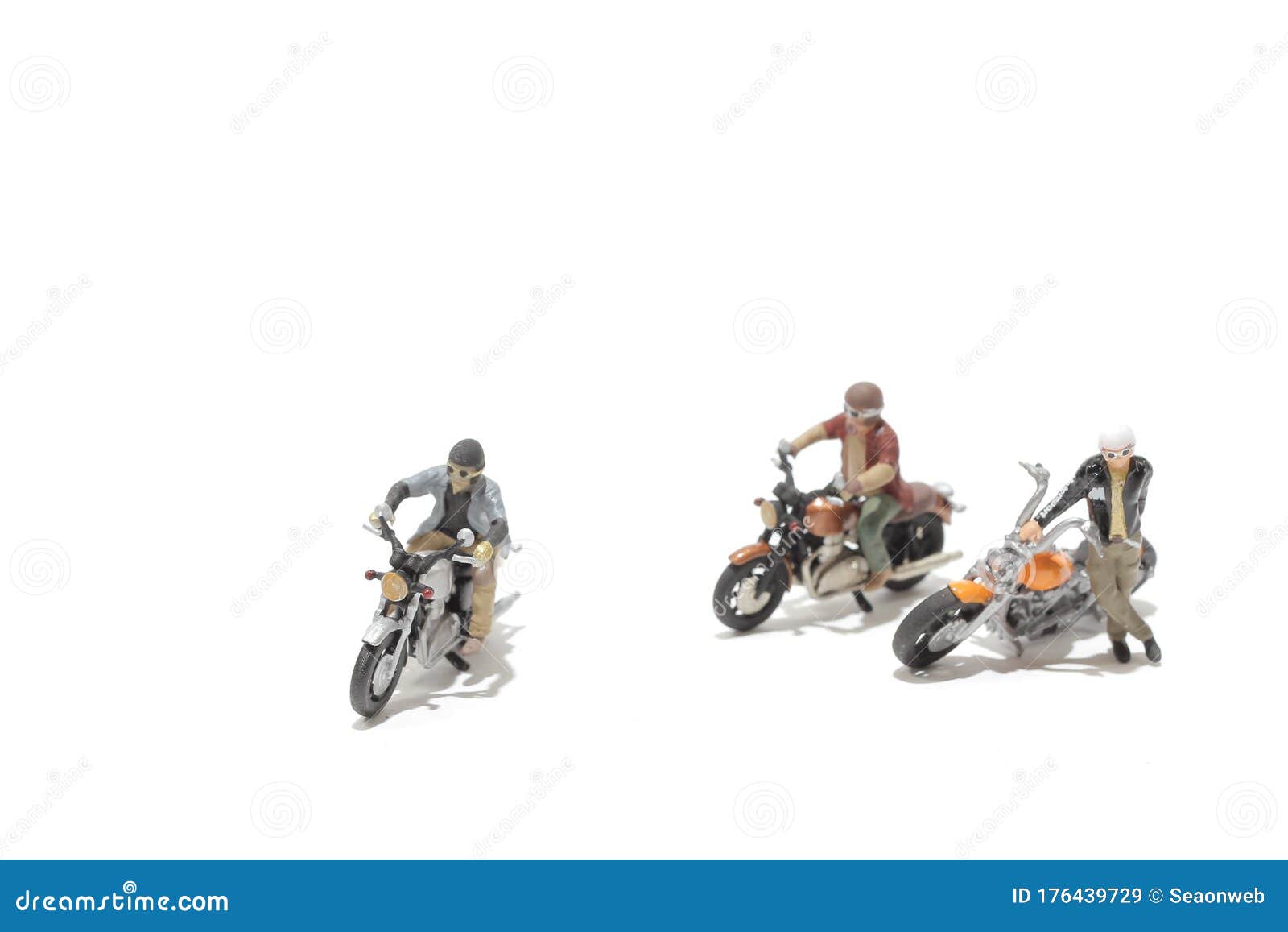 The Group of Figure Ride the Motorcycle Stock Image - Image of figure ...