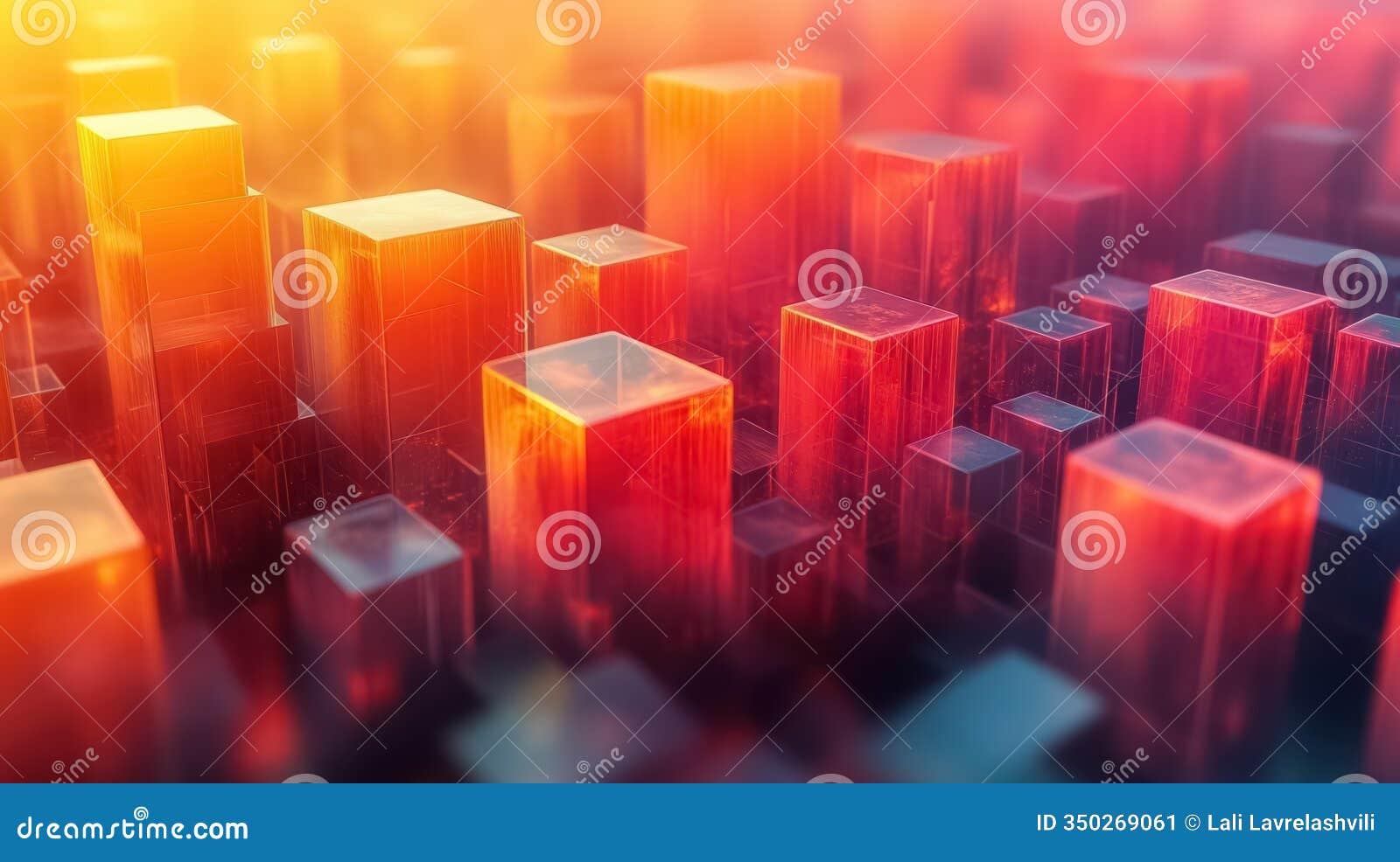 A Group of Fire Blocks. the Concept of Space Stock Illustration ...