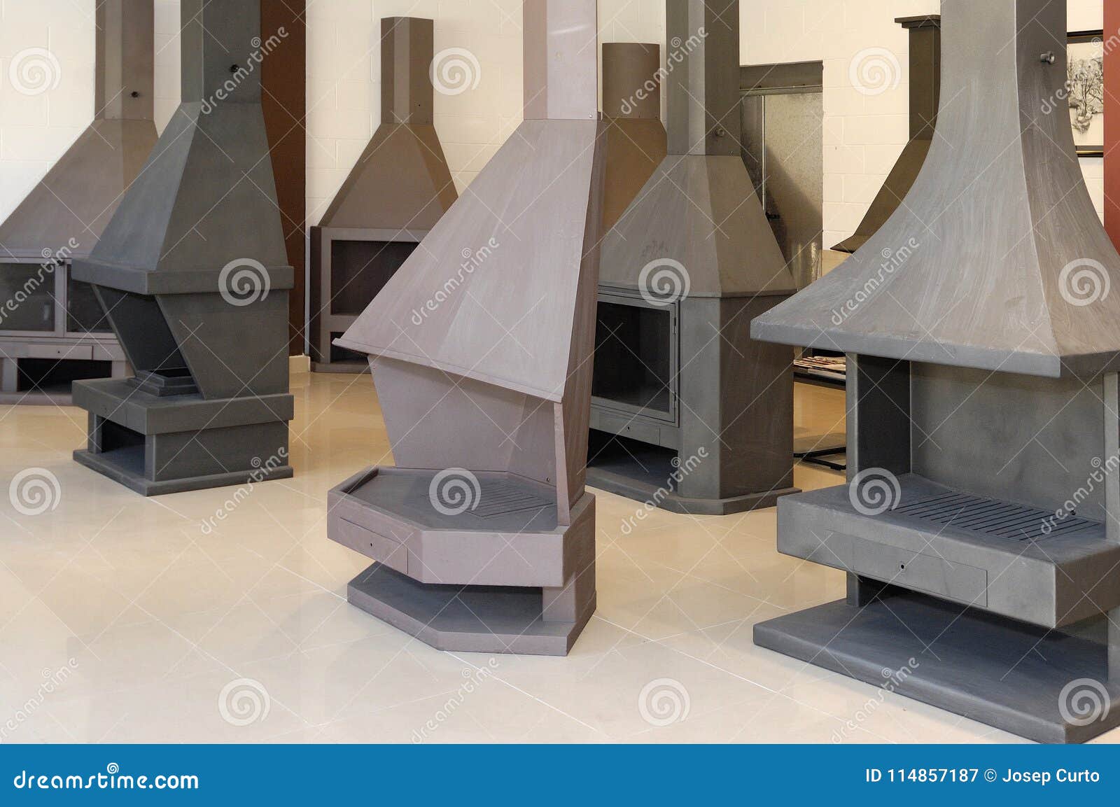 Group of fire chimney stock image. Image of exhibition - 114857187