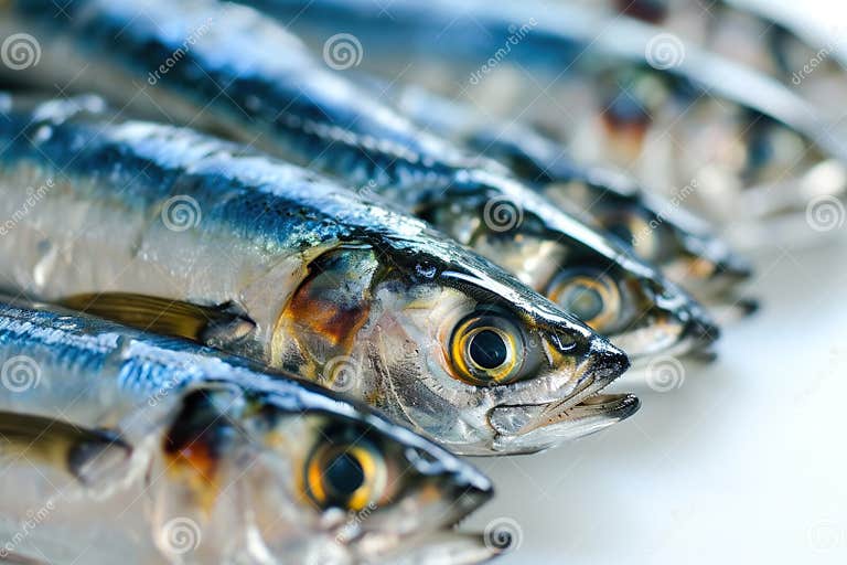 A Group of Fish with One Eye Open Stock Illustration - Illustration of ...