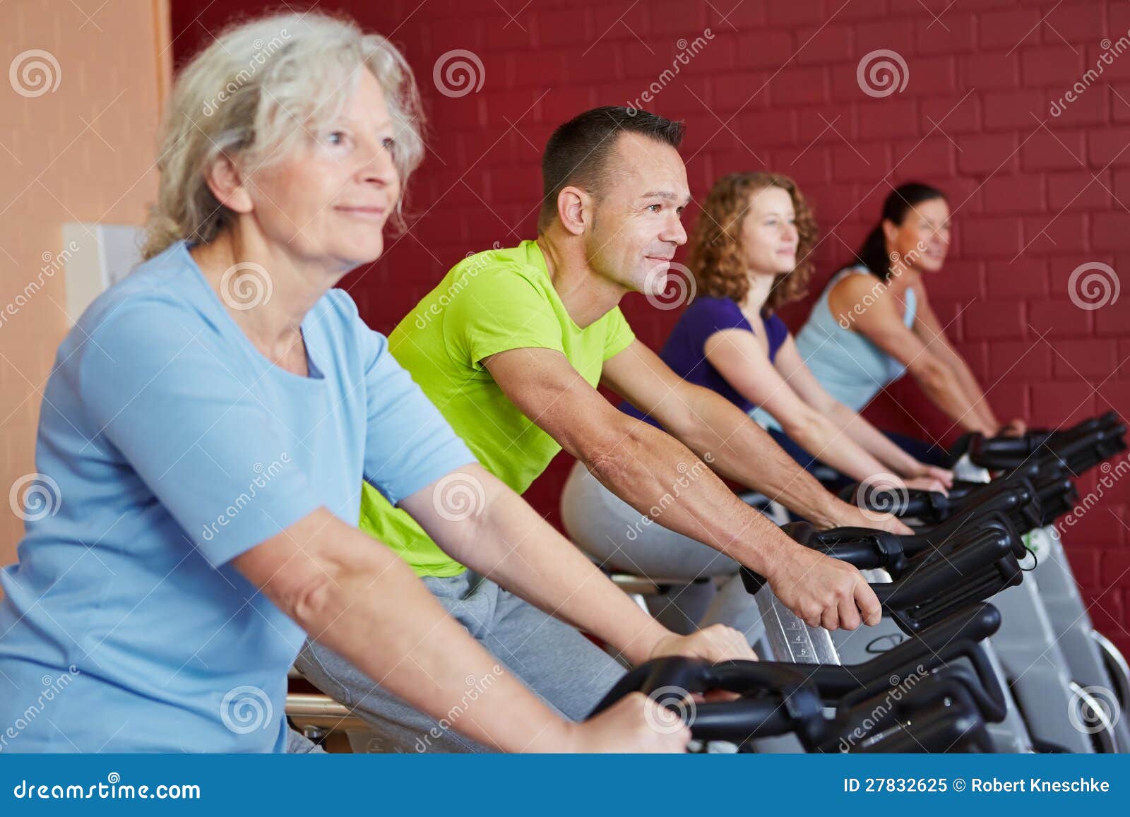 Group in Fitness Class in Health Stock Image - Image of group, happy ...