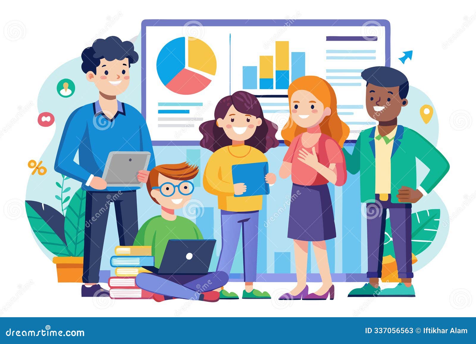 Two Students Work Together To Debug A Simple Program On Their Laptops Using Computational ...