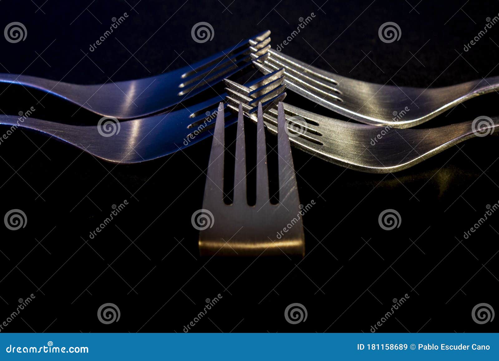 Five Forks And A Sausage Stock Image | CartoonDealer.com #22691569