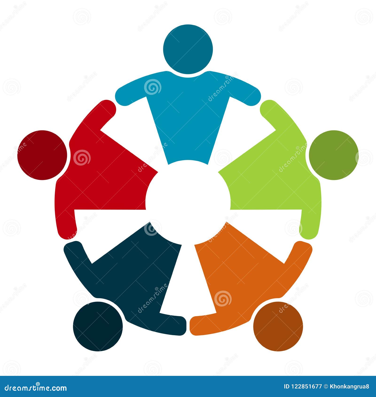 Group Of Five Business People Standing In Suits Cartoon Vector ...