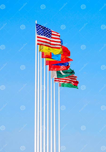 Group of flags stock image. Image of mongolia, malaysia - 10649239