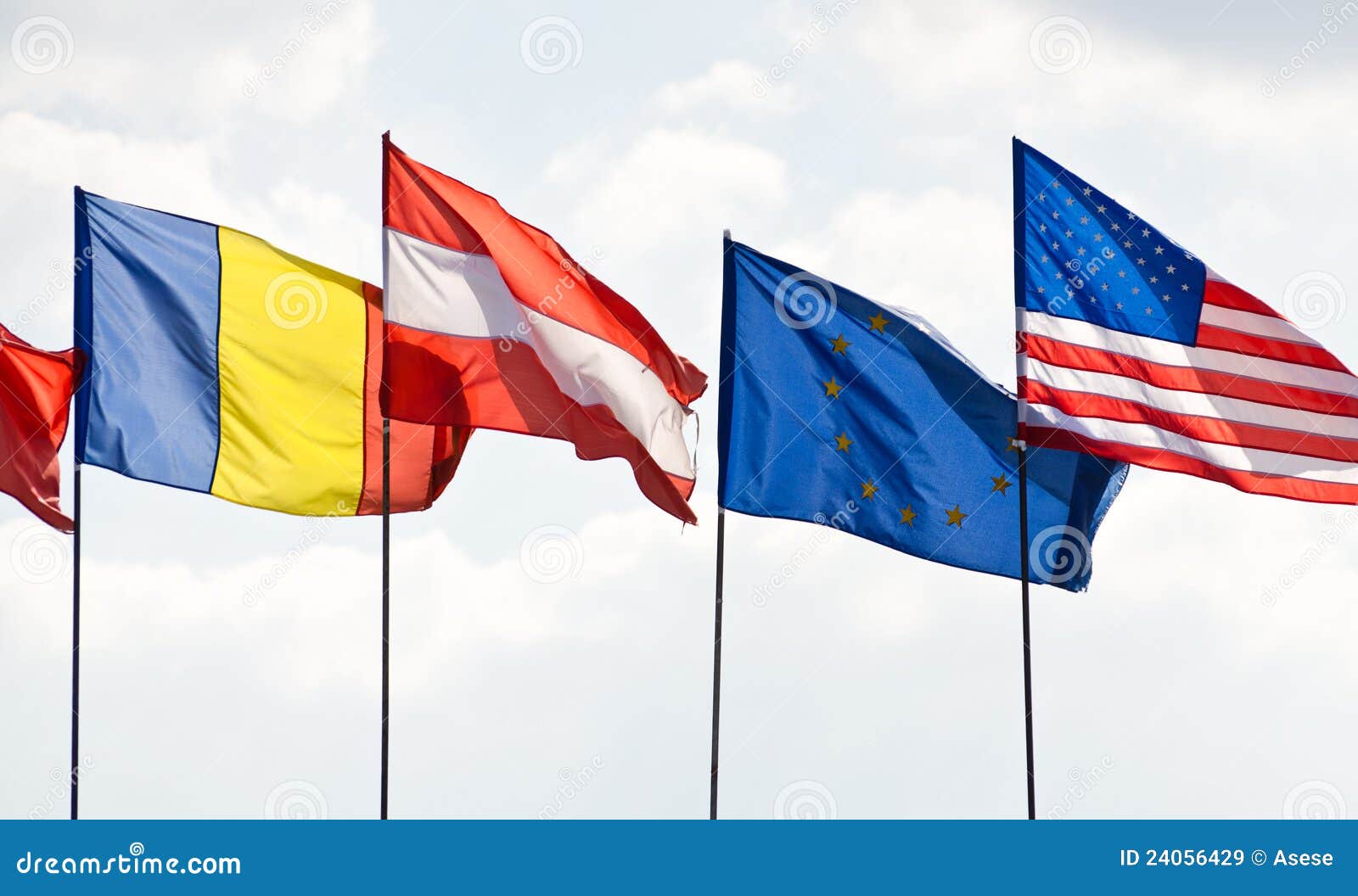 Group of flags stock image. Image of national, sunlight - 24056429