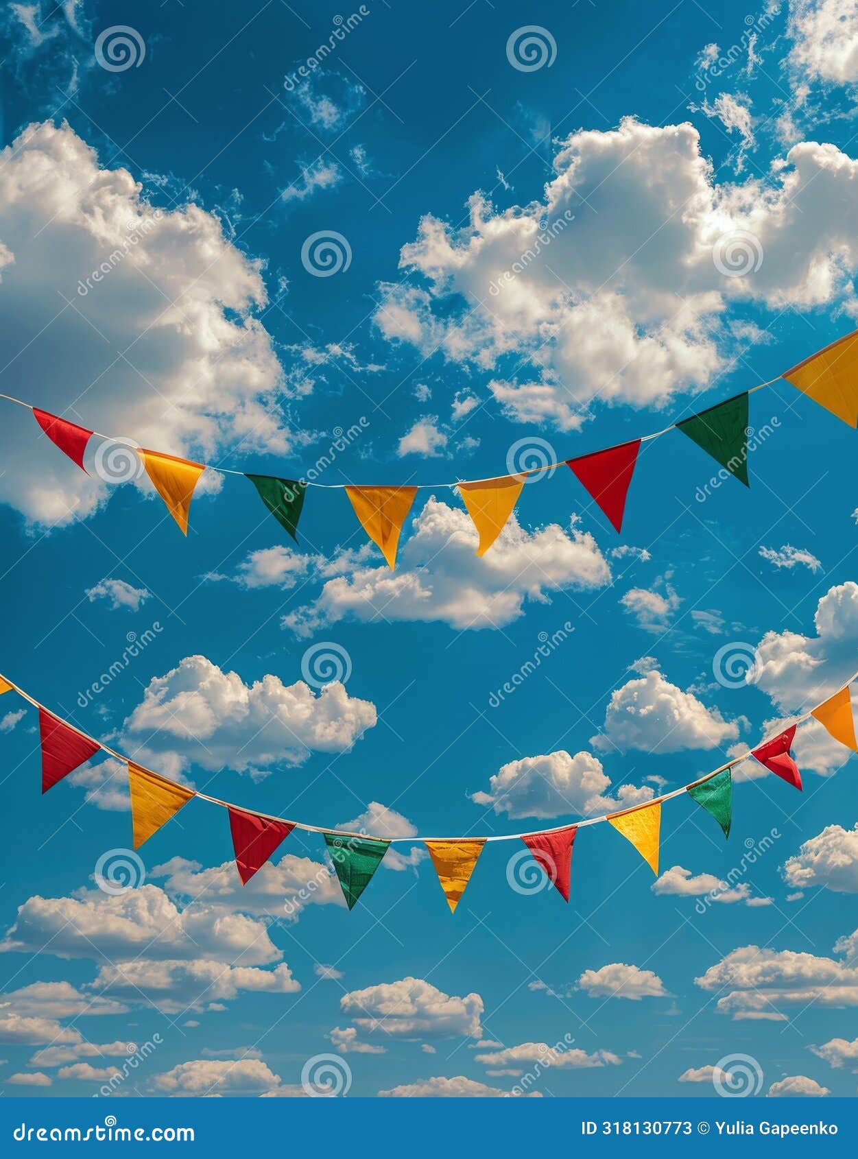 Group of Flags Flying in the Air Stock Image - Image of national ...