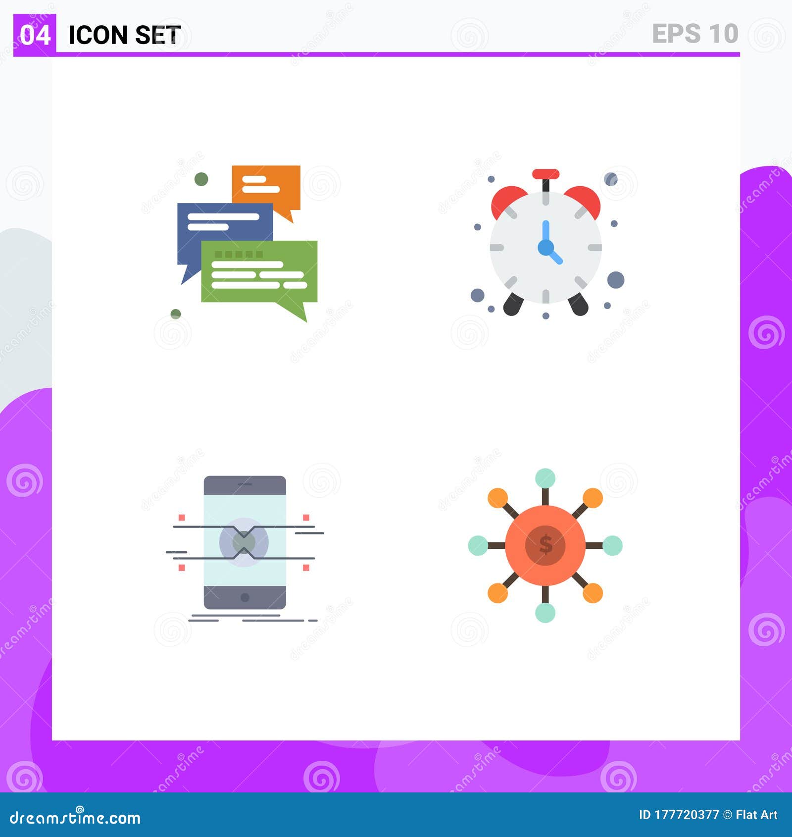 Clock Mobile App Concept UI Design Day And Night. Clock User Interface ...