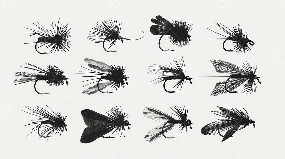 A Group of Flies Sitting on a Smooth, White Surface Stock Image - Image ...