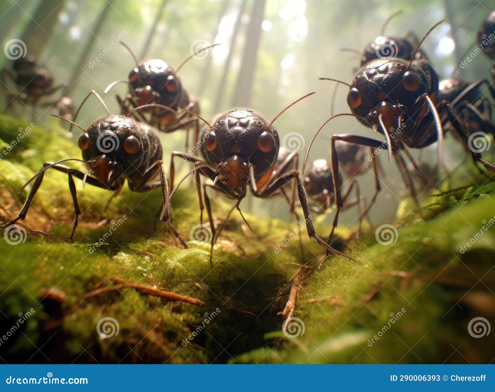 Forest Ants. Royalty-Free Stock Photo | CartoonDealer.com #61818417