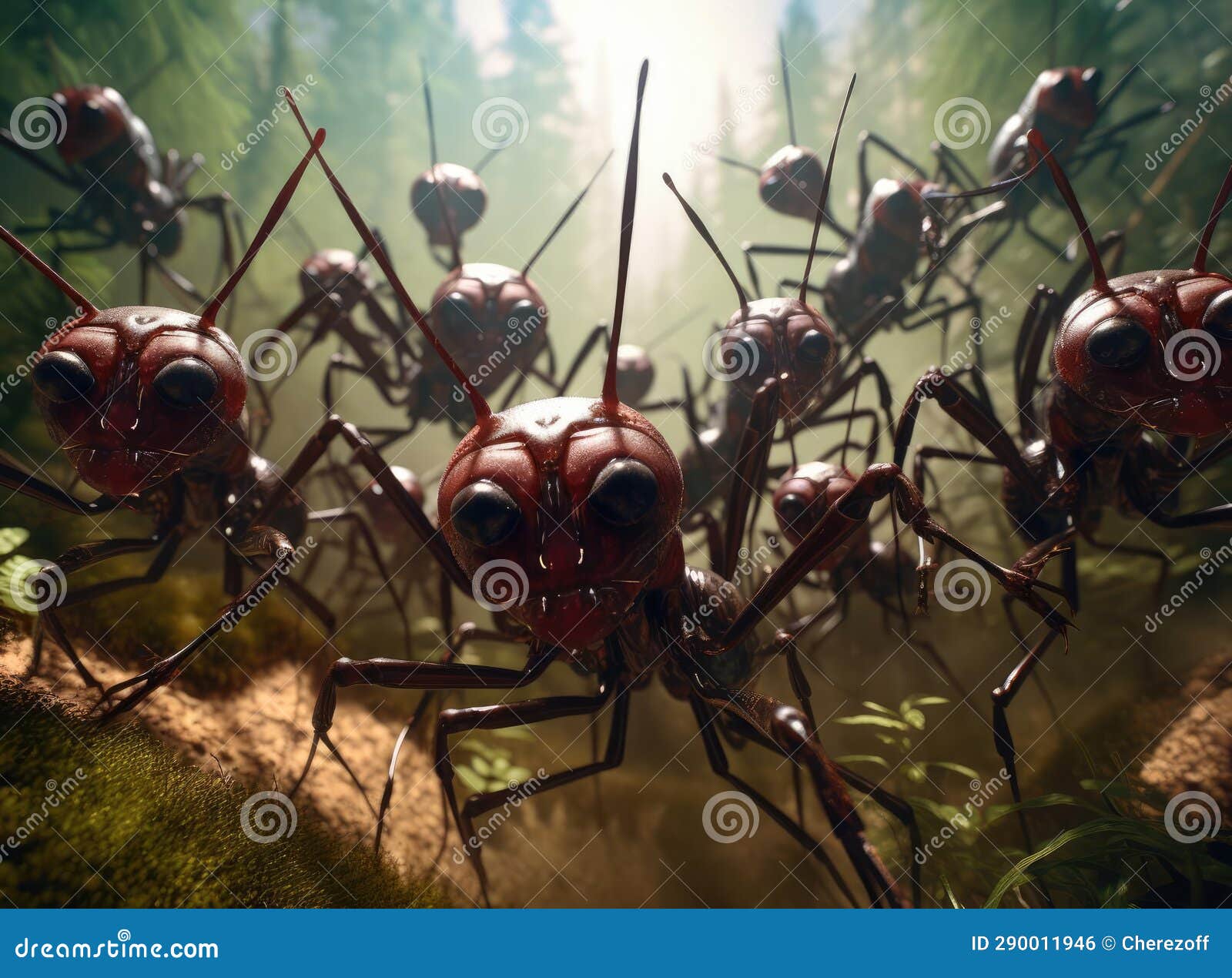 Forest Ants. Royalty-Free Stock Photo | CartoonDealer.com #61818417