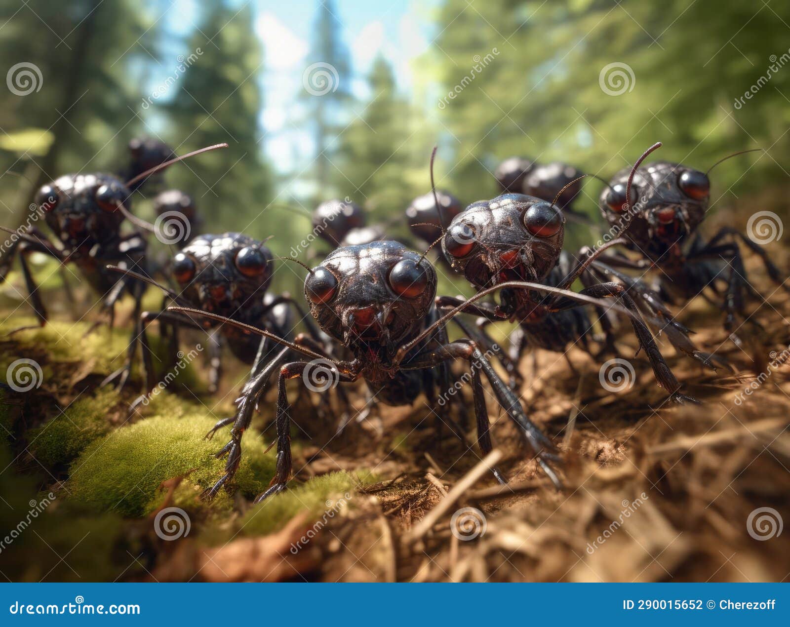 Forest Ants. Royalty-Free Stock Photo | CartoonDealer.com #61818417