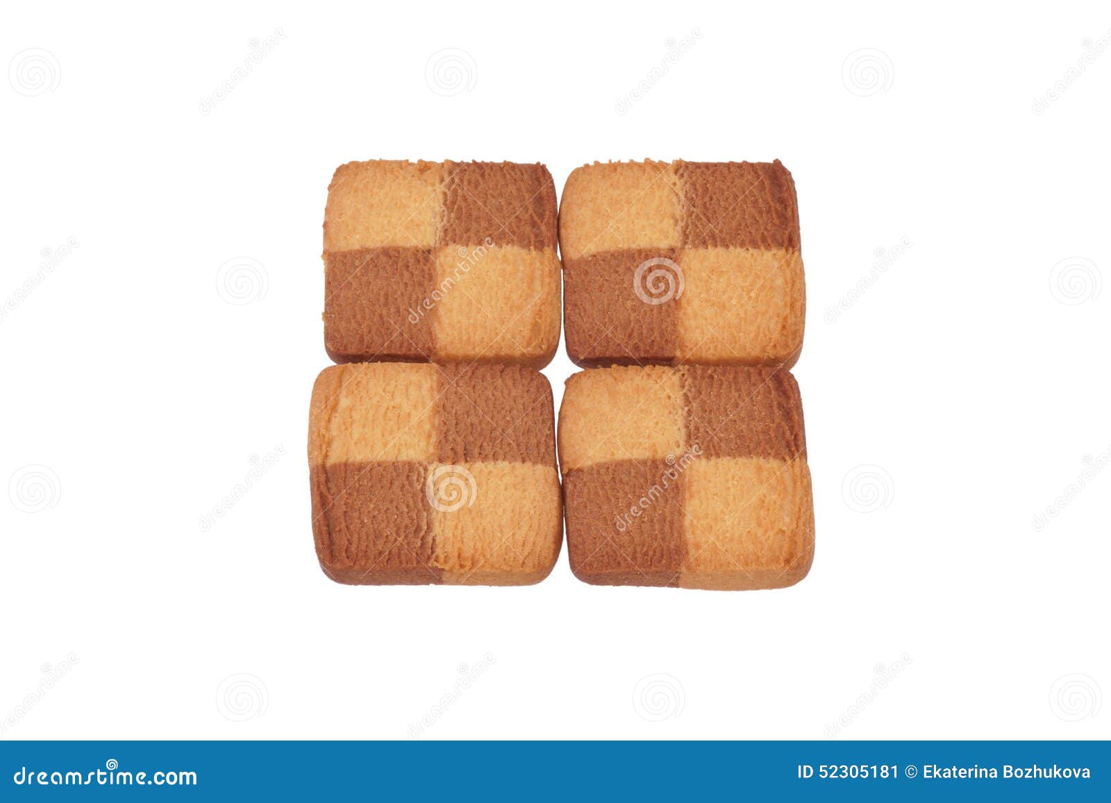 Group of four cookies. stock image. Image of cookie, thin - 52305181