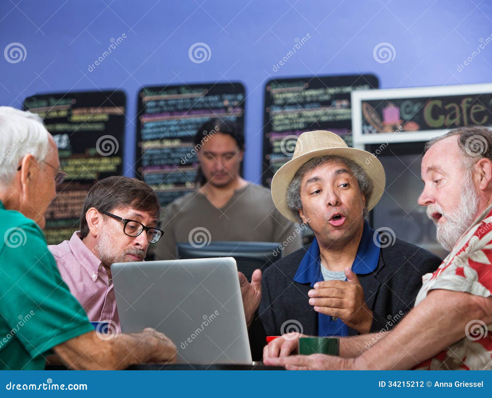 Group of Four Men Talking stock photo. Image of arab - 34215212