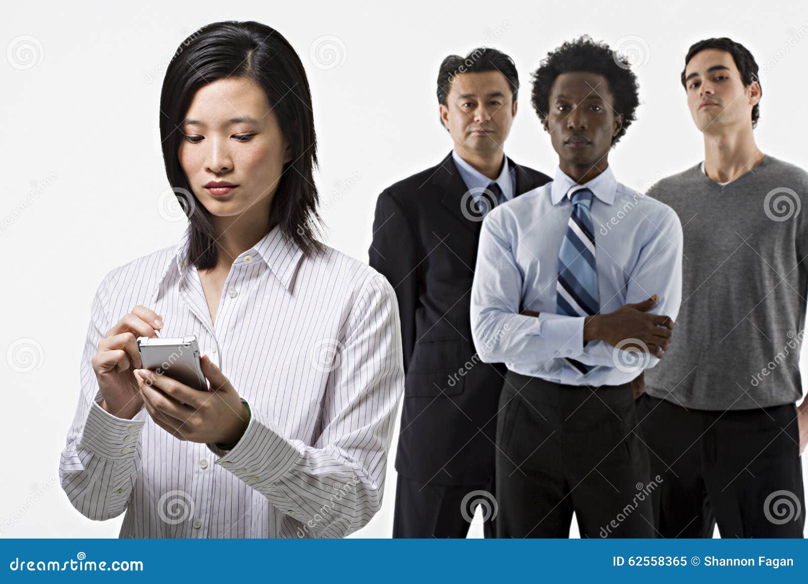 Group of Four Office Workers Stock Image - Image of businessman ...