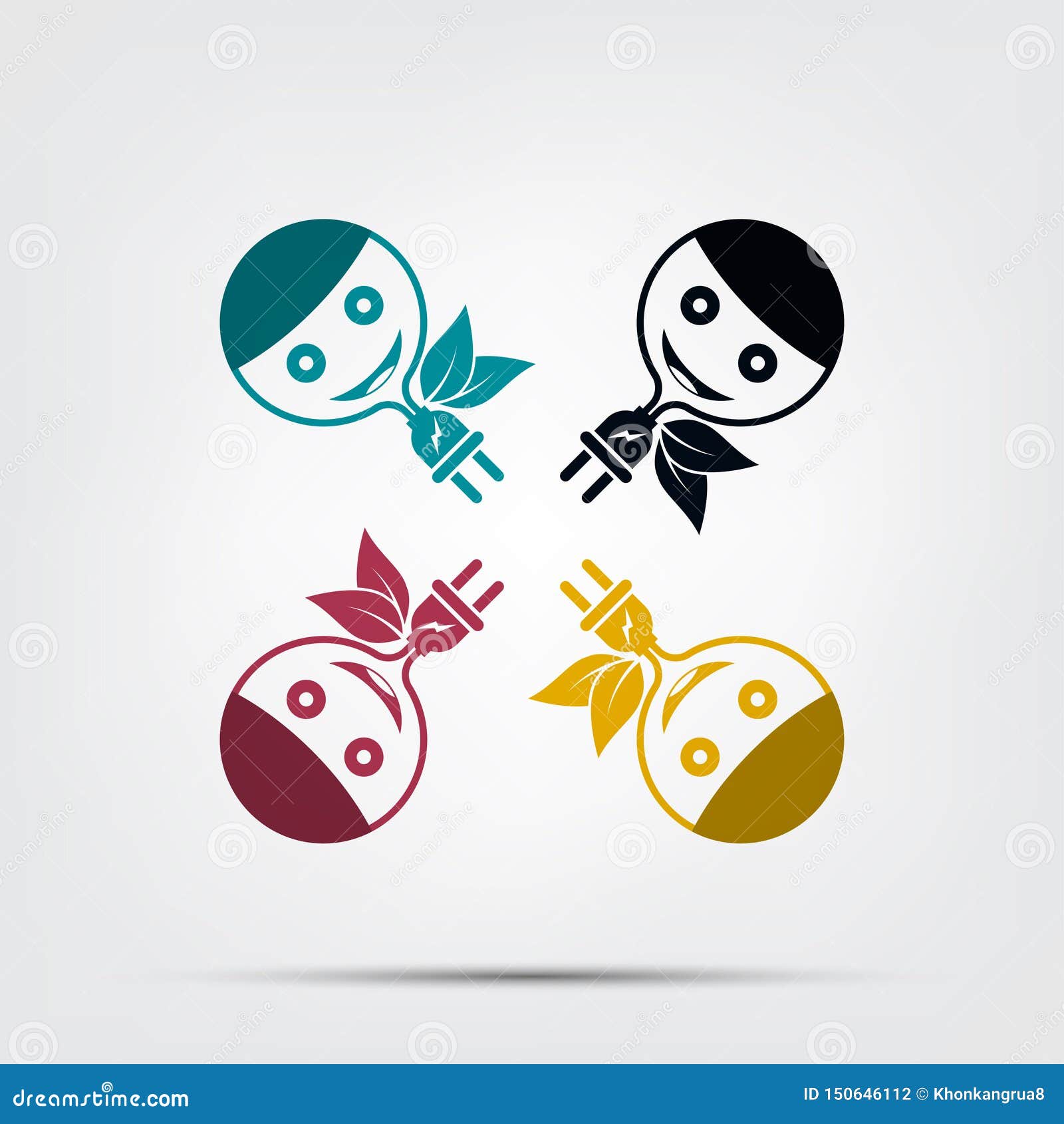 Group Four People Logo Handshake in a Circle,Teamwork Icon,Vector ...