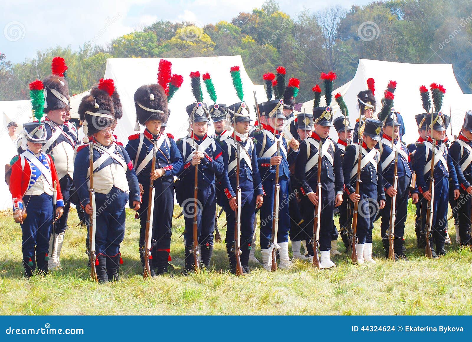 A Group Of Reenactors Dressed As Napoleonic War Soldiers Ride Horses ... A Group Of Reenactors Dressed As Napoleonic War Soldiers Ride Horses ...