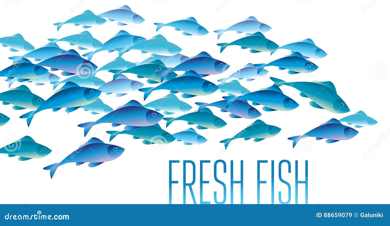 Many Herring Fish Seamless Pattern Background Vector Illustration ...