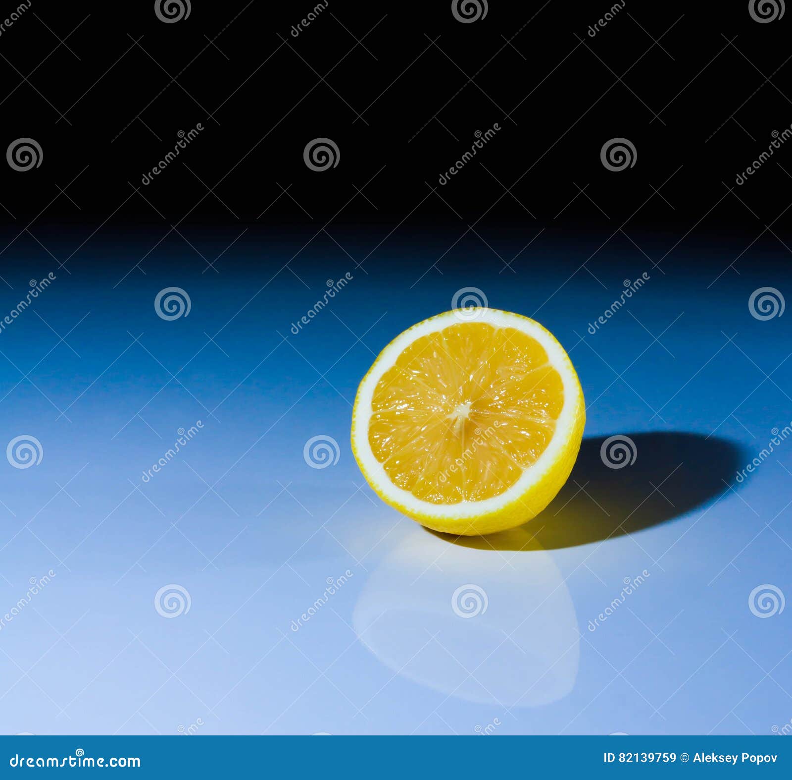 Group of Fresh Lemon Cut on Glasses Table Stock Image - Image of ...