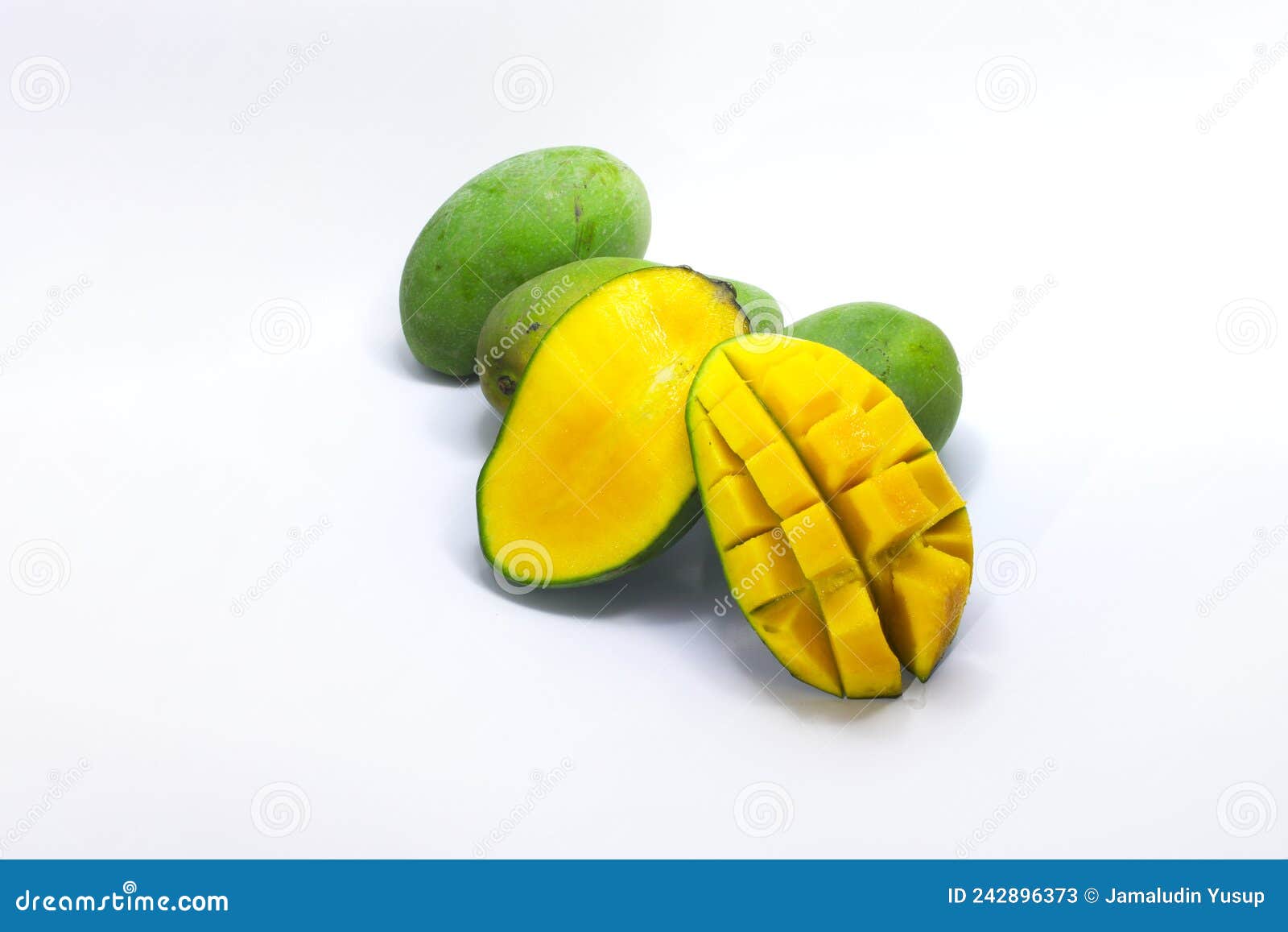 A Group of Fresh Ripe Mango is Ready To Eat Isolated on White ...