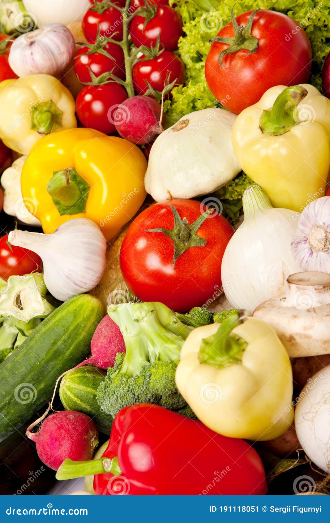 Group of Fresh Vegetables Isolated on White Stock Image - Image of ...