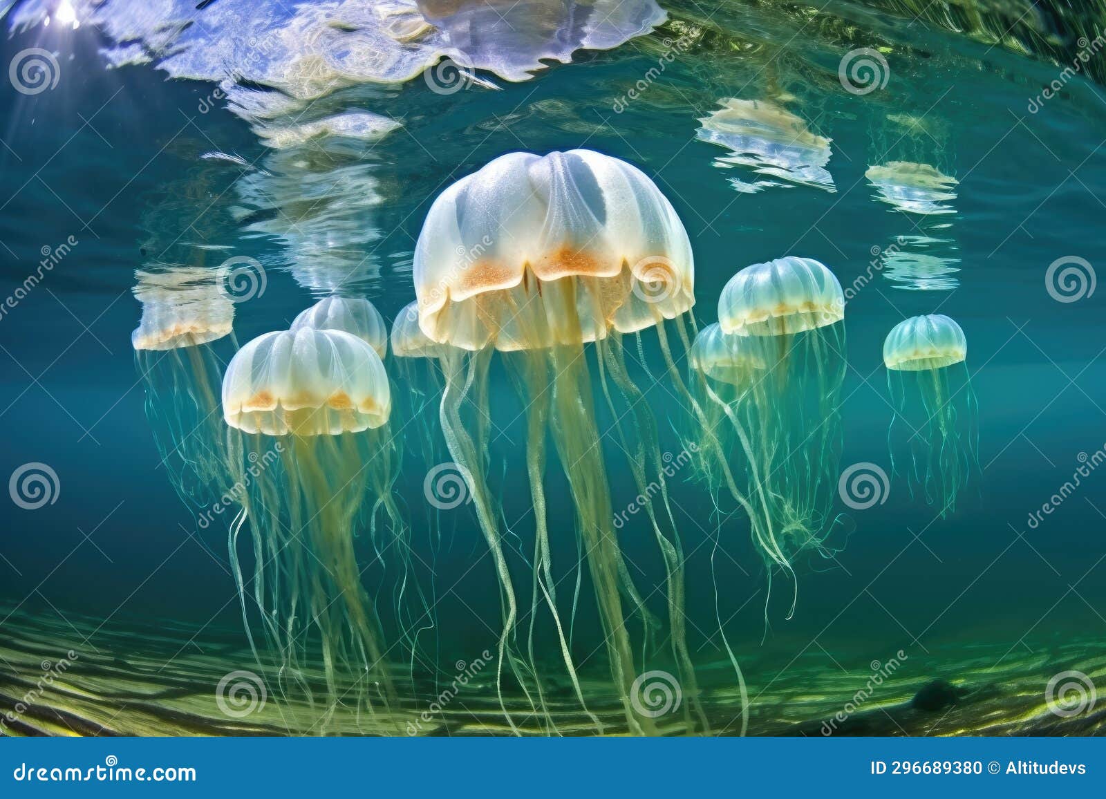 Freshwater Jellyfish Dancing Icon Vector | CartoonDealer.com #326617101